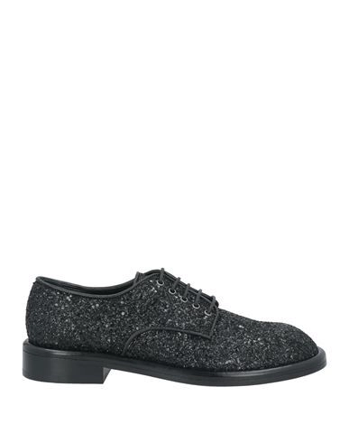 Agl Glittered Leather Lace-up Derby Shoes