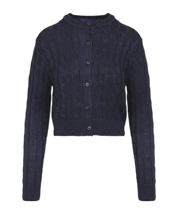 Ralph Lauren Cable Knit Cropped Cardigan