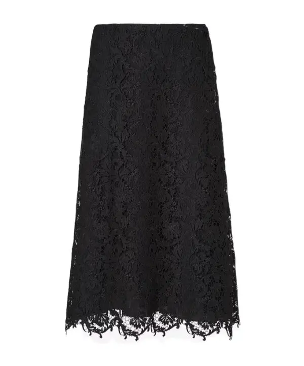 Fendi Macrame Lace A-line Skirt