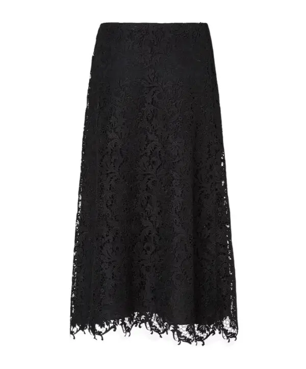 Fendi Macrame Lace A-line Skirt