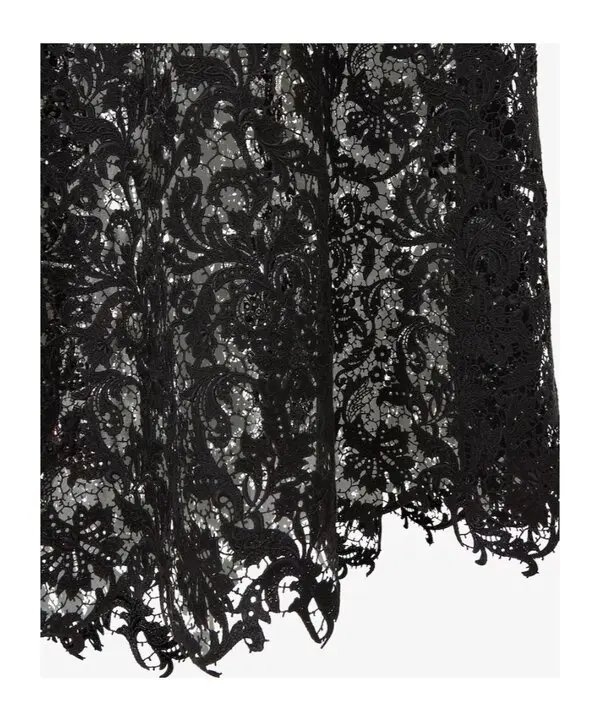 Fendi Macrame Lace A-line Skirt