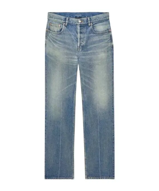 Saint Laurent Tapered Mid Rise Jeans