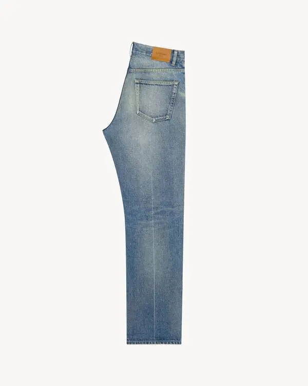 Saint Laurent Tapered Mid Rise Jeans