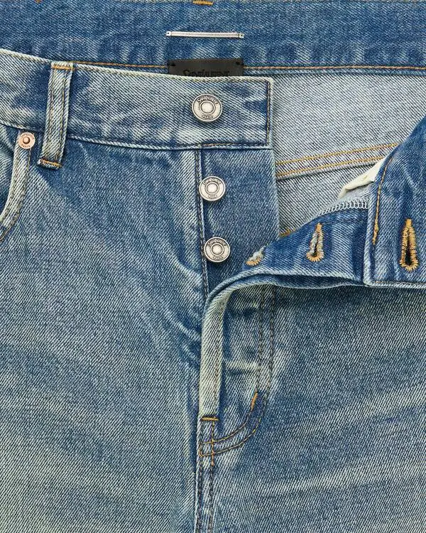 Saint Laurent Tapered Mid Rise Jeans
