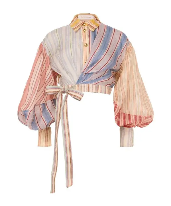 Zimmermann Rebellion Striped Blouse