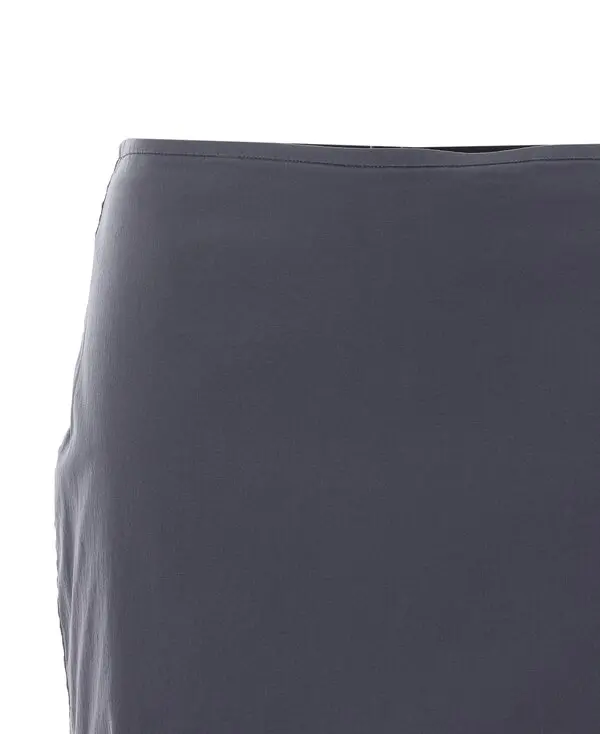 Miu Miu Stretch Poplin Skirt - Gray