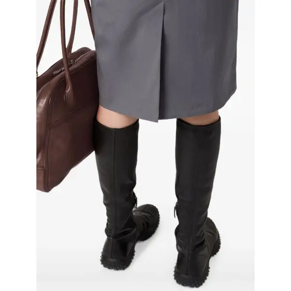 Miu Miu Stretch Poplin Skirt - Gray