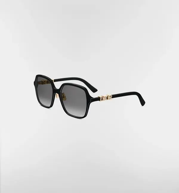 Dior Full Rimmed Sunglasses With Gold Tone Embellishments