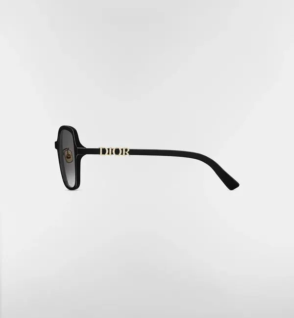 Dior Full Rimmed Sunglasses With Gold Tone Embellishments