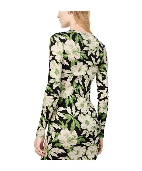 Loewe Long-sleeved Floral Print Maxi Dress