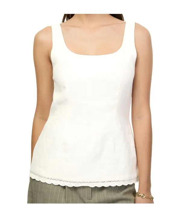Posse Rectangular Neckline Vest With Back Zipper Closure