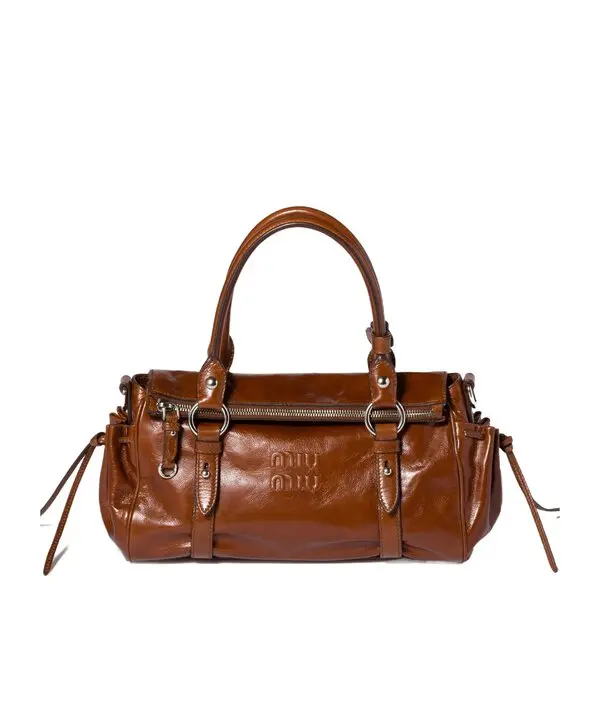 Miu Miu Glossy Leather Handbag