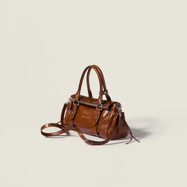 Miu Miu Glossy Leather Handbag