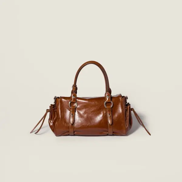 Miu Miu Glossy Leather Handbag