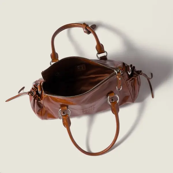 Miu Miu Glossy Leather Handbag