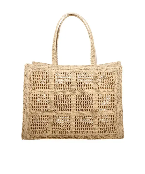 Tory Burch Ella Crochet Large Tote Bag
