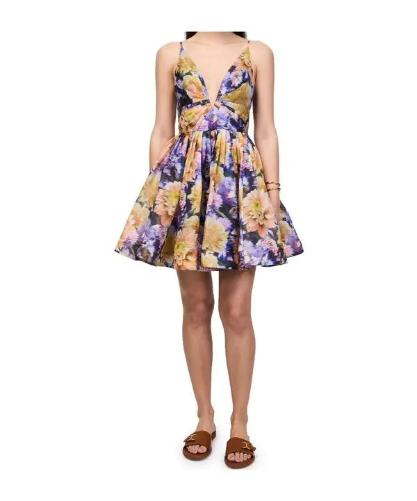 Zimmermann Luna V-neck Mini Dress