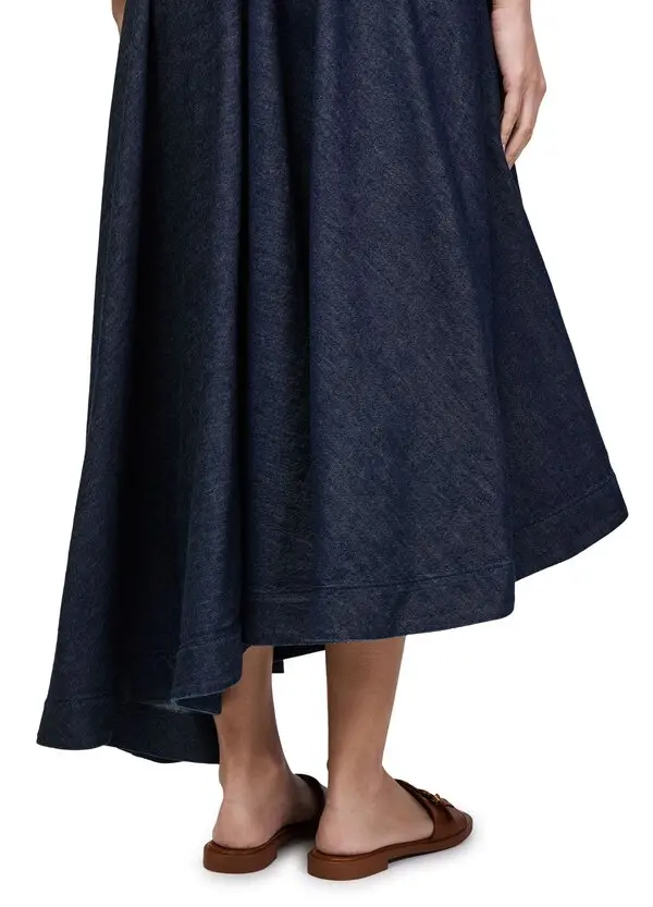 Zimmermann Denim Dress With Plunging Neckline