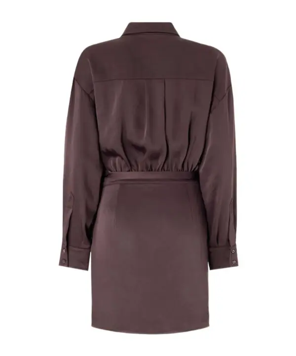 Pinko Wrap-style Long-sleeve Shirt Dress