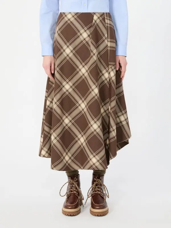 Max Mara Wool Twill Skirt