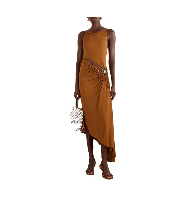 Simkhai Croc-effect Leather Sandals