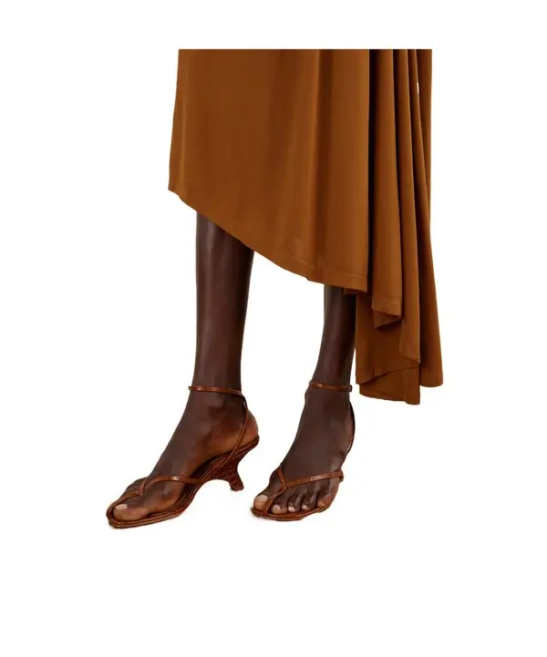 Simkhai Croc-effect Leather Sandals