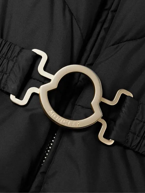 Moncler Quilted Jacket With Belt