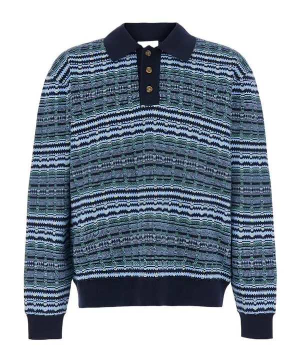 Drole De Monsieur Patterned Long-sleeve Sweater