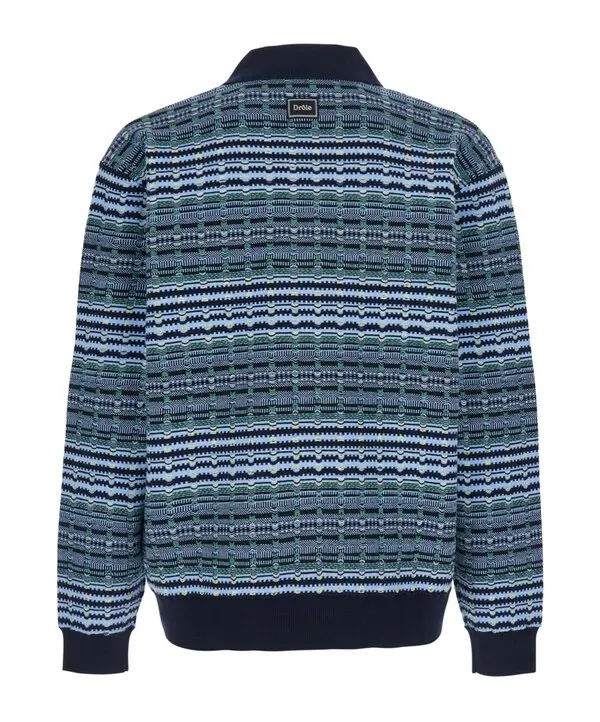 Drole De Monsieur Patterned Long-sleeve Sweater