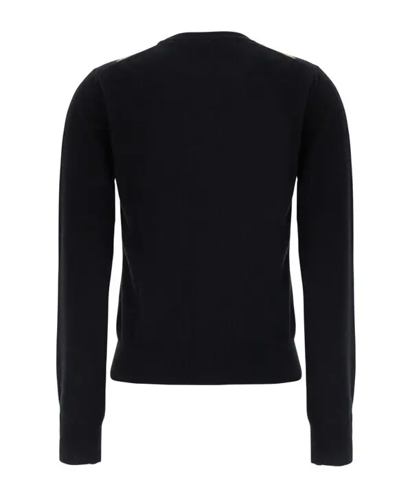JUCCA Argyle Crew Neck Knitted Sweater