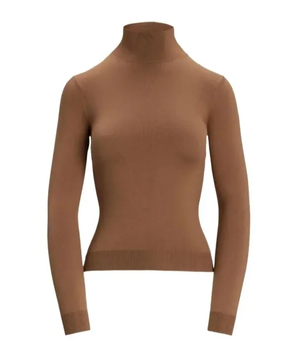 Ralph Lauren High-neck Silk Top