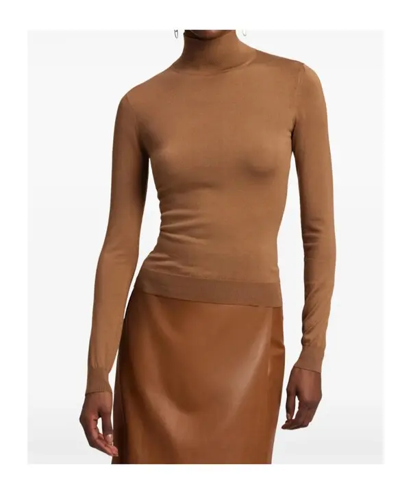 Ralph Lauren High-neck Silk Top