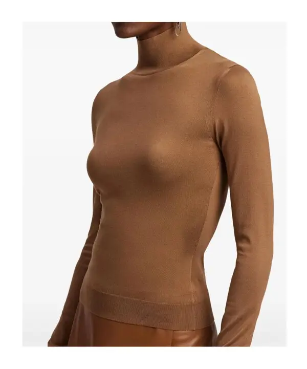 Ralph Lauren High-neck Silk Top