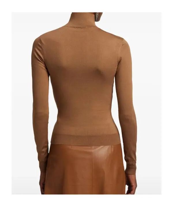 Ralph Lauren High-neck Silk Top