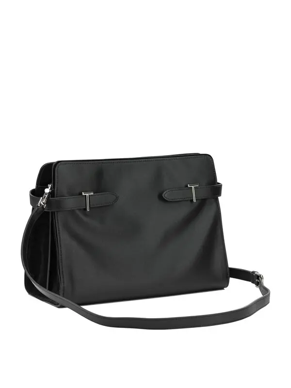 LE TANNEUR Buckle Strap Shoulder Bag