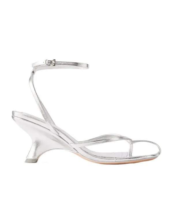 Simkhai Kelsey Metallic Leather Sandals - No