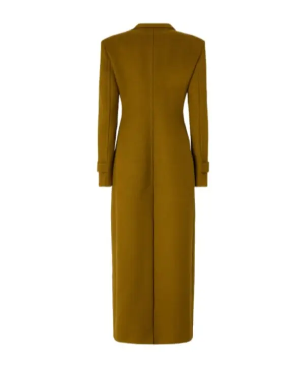 Pinko Long Coat In Wool-blend Cloth