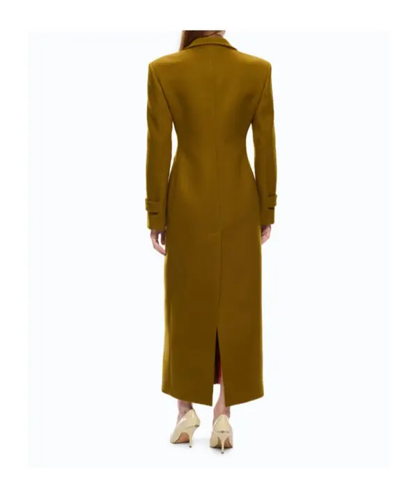 Pinko Long Coat In Wool-blend Cloth
