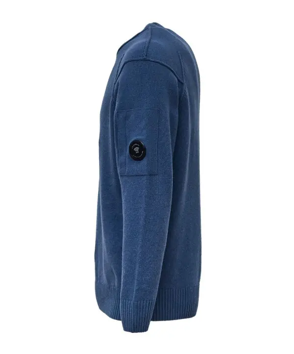 C.P. COMPANY Crewneck Knitted Sweater With Sleeve Pocket