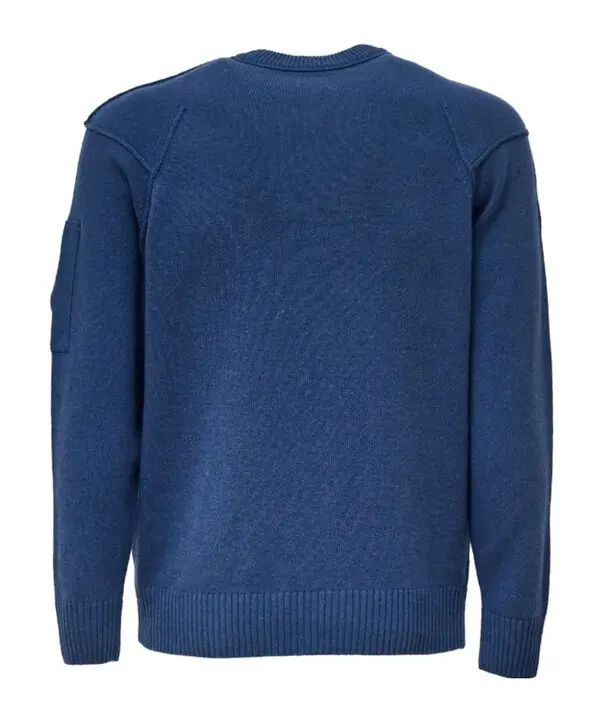 C.P. COMPANY Crewneck Knitted Sweater With Sleeve Pocket