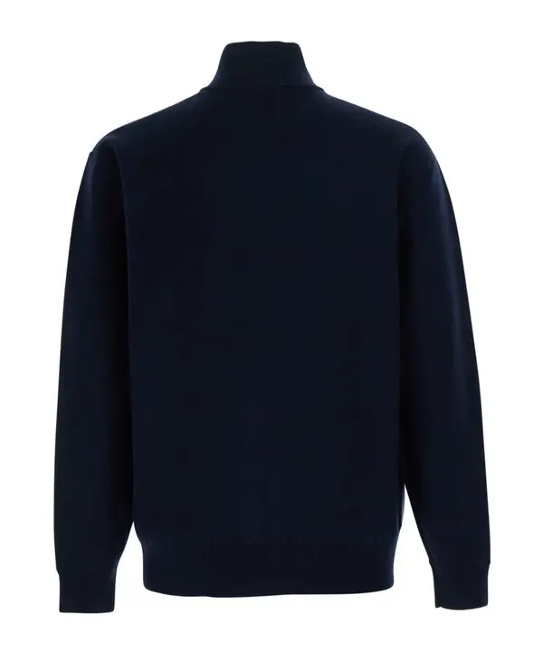 Drole De Monsieur Drôle De Kitt Wool Zip-up Knitted Sweater