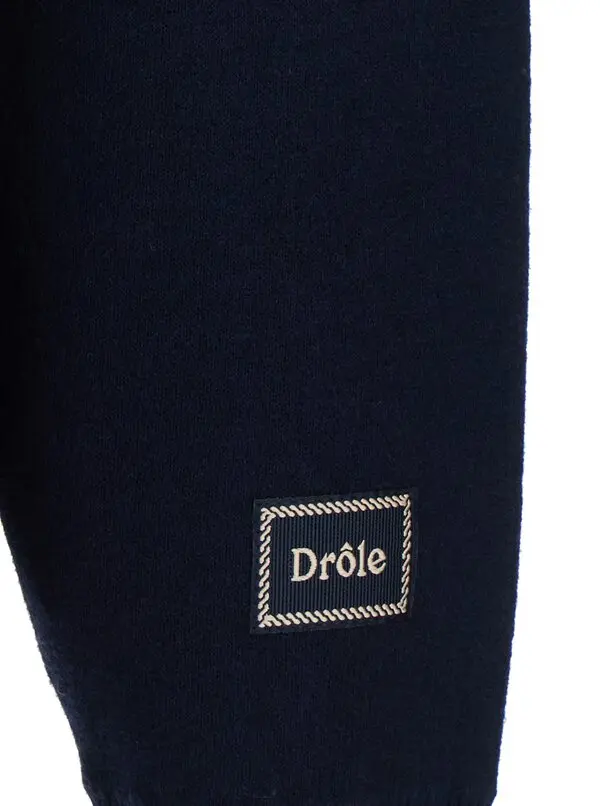 Drole De Monsieur Drôle De Kitt Wool Zip-up Knitted Sweater