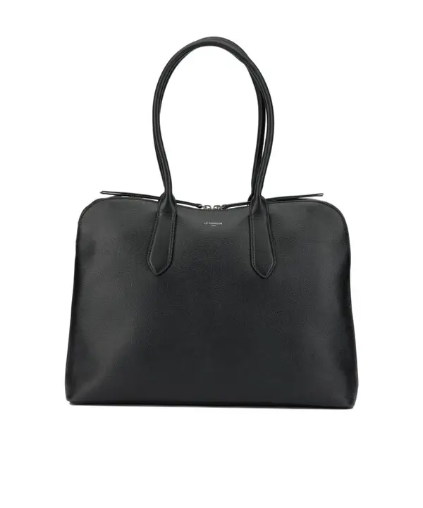 LE TANNEUR Structured Zip Shoulder Bag