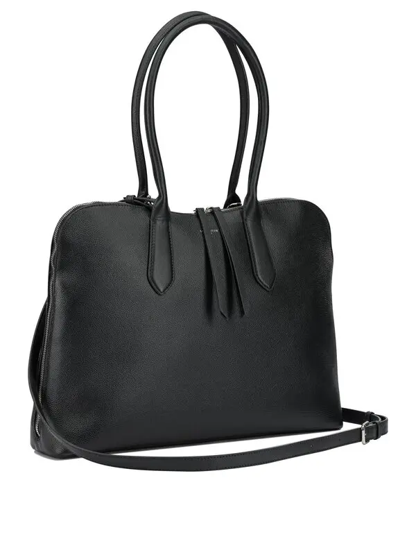 LE TANNEUR Structured Zip Shoulder Bag