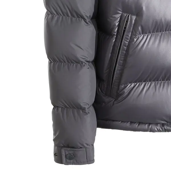 Moncler Maya Zip-up Hooded Jacket - Light Gray