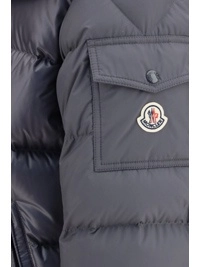 Moncler Maya Zip-up Hooded Jacket - Light Gray