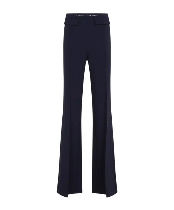 Elisabetta Franchi Trousers In Double-layer Stretch Crêpe