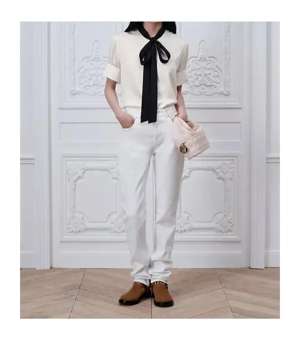 Dior Blouse With Tied Collar