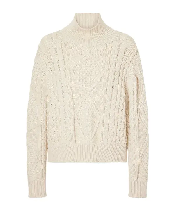 NILI LOTAN Cotton And Cashmere-blend Sweater