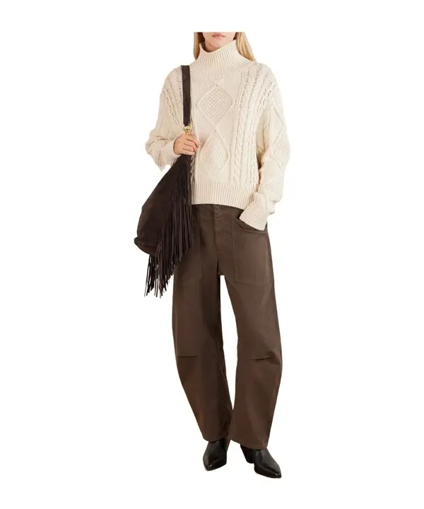 NILI LOTAN Cotton And Cashmere-blend Sweater